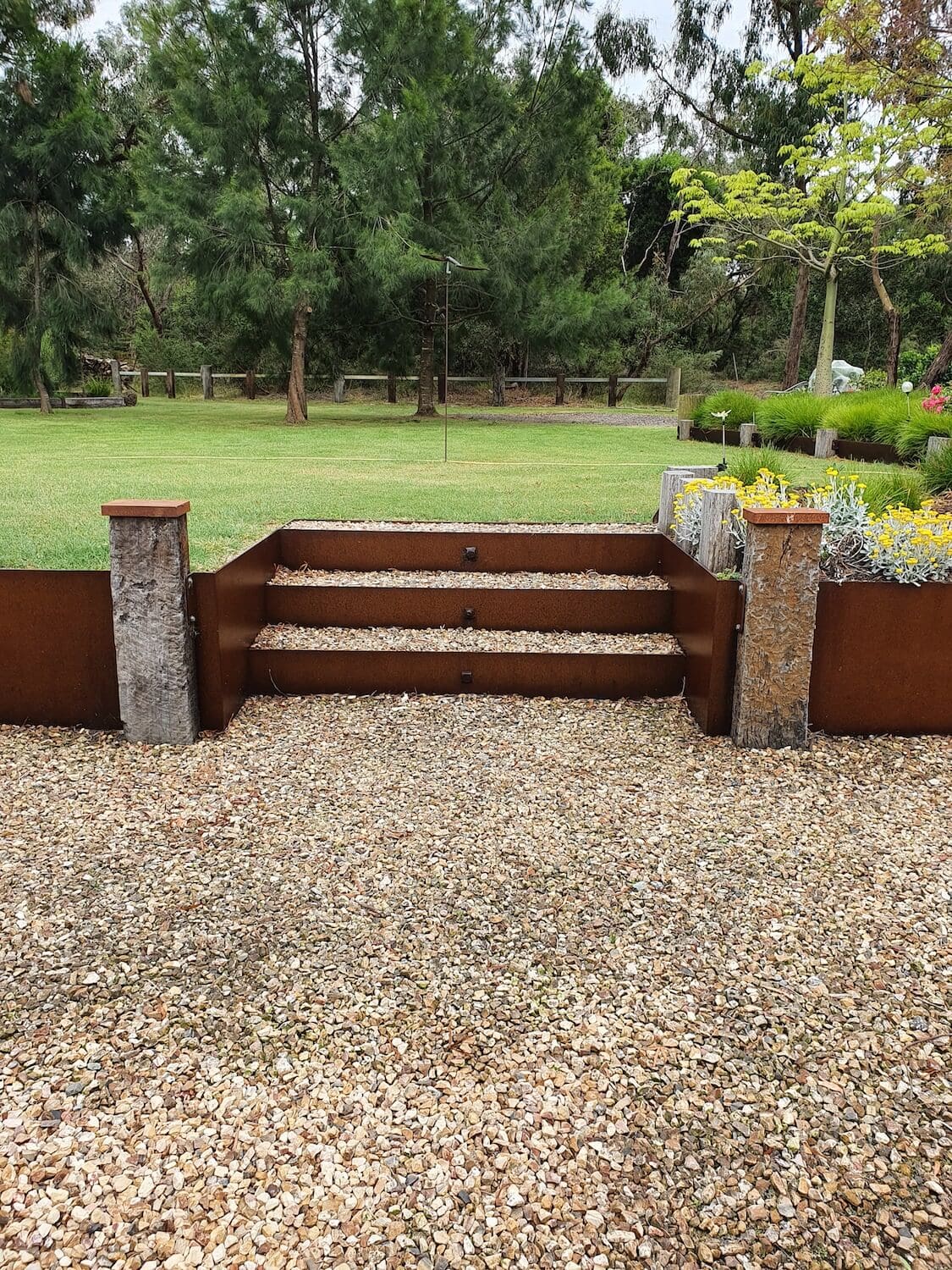 Retaining Walls | Steel and Stone Retaining Walls